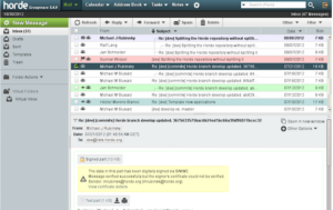Horde – sichere Alternative zu Outlook/Exchange